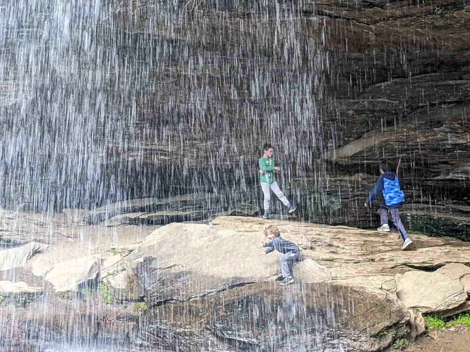 Moore Cove Falls: An Easy Hike to a Beautiful Walk Behind Waterfall ...